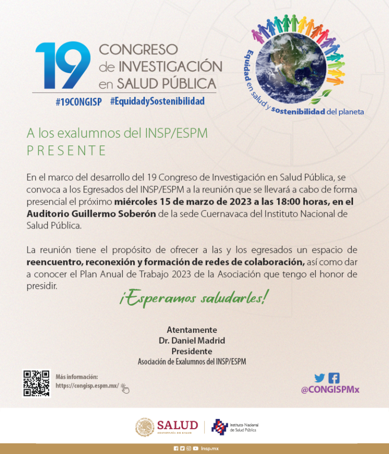 Reunión para Egresados INSP/ESPM – ESPM